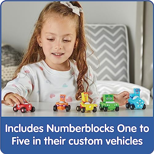 hand2mind Numberblocks Mini Vehicles, Toy Vehicle Playsets, Race Car ...