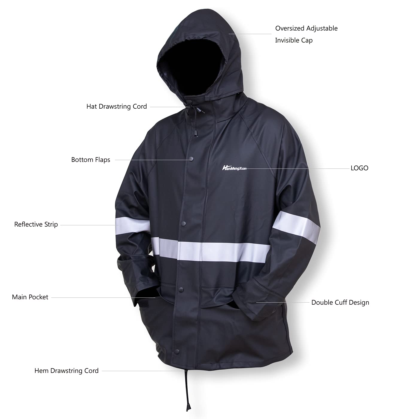 Mua HANMENGXUAN Rain Suits for Men Waterproof Work Heavy Duty Rain Suit ...