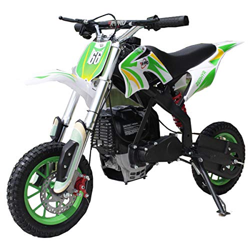 X-PRO Zephyr 40cc Mini Dirt Bike Pit Bike Dirt Bikes Gas Power Bike Off Road Motorcycle (Green ...