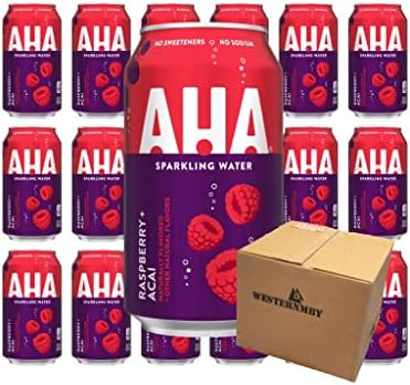 AHA Raspberry + Acai sparkling water, 12 fl oz, 18 cans price in UAE | Amazon UAE | supermarket ...