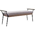 Amazon.com - HEAH-YO Modern Dining Bench, 51 Inches Entryway Bench with ...