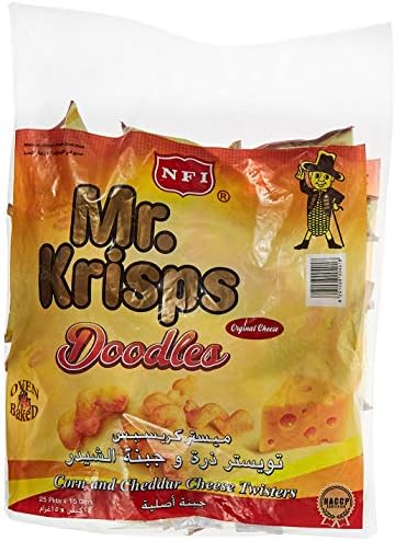 Mr Krisps Doodles Original Cheese Corn & Cheese Twisters, 25 X 15 Gm ...