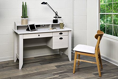 OneSpace 50-1617WO Executive Desk White Oak
