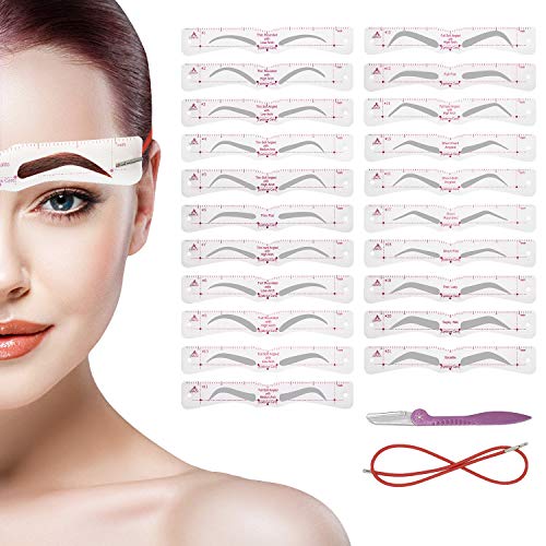 Eyebrow Stencil, Reusable Eyebrow Shaper Stencils, 21 Fashionable ...