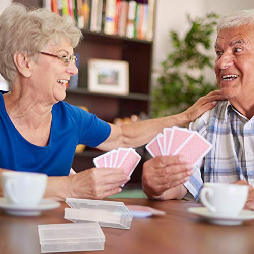 12 Pieces Card Deck Boxes Empty Plastic Storage Box Card Holder Clear ...