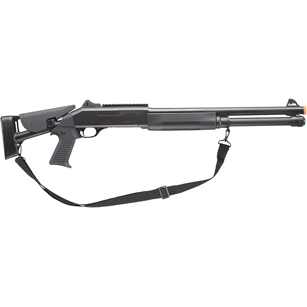 Shotgun Toy CYMA M870 Tri-Shot Airsoft Shotgun With Folding Stock ...
