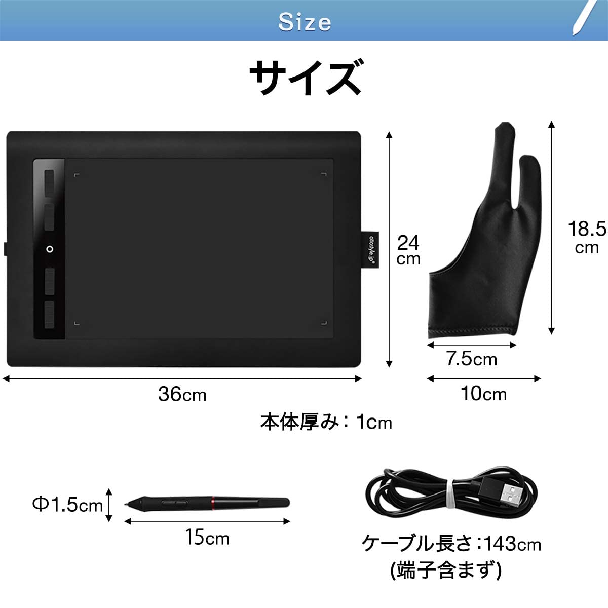 Mua ottostyle.jp Pen Tab, Pen Tablet, Board Tab, 10 x 6 Inches, Large ...