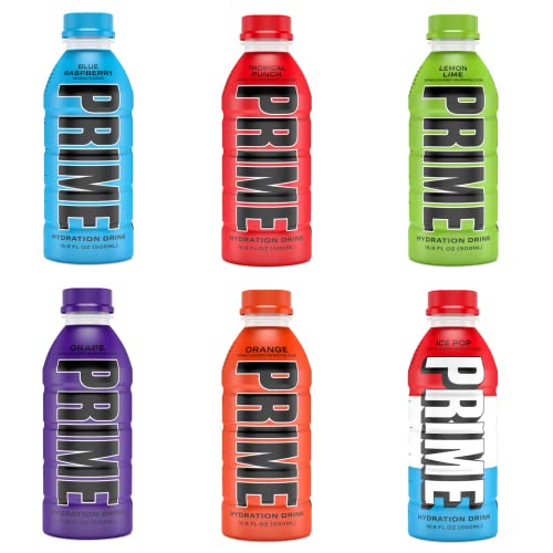 Prime Hydration Drink 6 Flavor Variety 12 Pack (2 of each flavor) Lemon ...