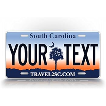 Amazon.com: South Carolina State Flag Vanity Front License Plate Tag ...