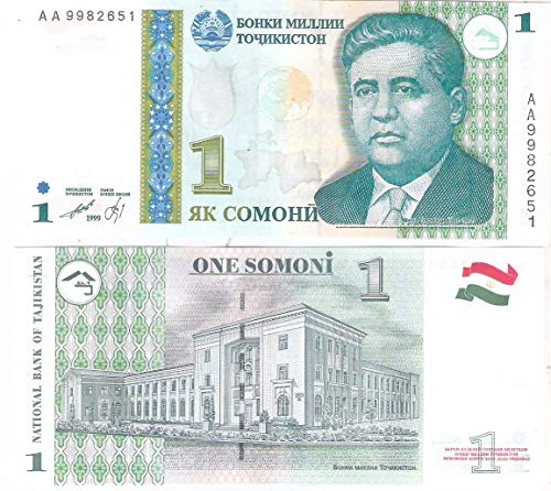 Rare Tajikistan 1999 1 Somoni Note UNC – Rare Coins Of India
