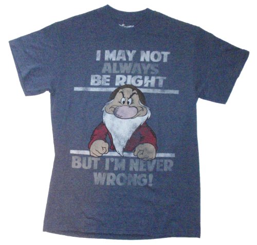 Disney Grumpy I May Not Always Be Right But I'm Never Wrong Li...