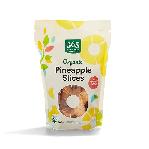 365 by Whole Foods Market, Organic Unsweetened Dried Pineapple, 8 Ounce ...