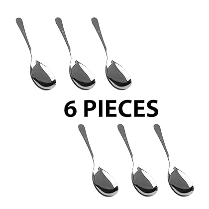 (Set of 6) 10 Inch Stainless Steel Buffet Serving Spoon Set the best ...