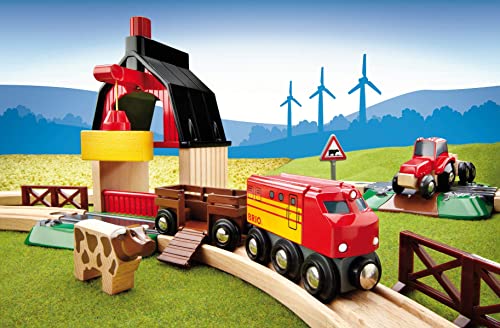Mua BRIO World Farm Railway Set - 20-Piece FSC-Certified Wood Train Set ...