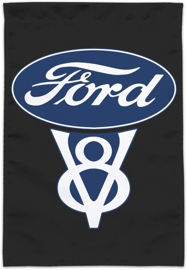 Amazon.com : GRAPHICS & MORE Ford Vintage V8 Logo Garden Yard Flag ...