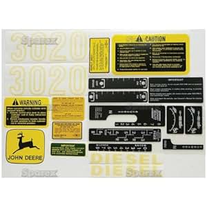 Amazon.com : John Deere 3020 Decal Kit : Other Products : Everything Else