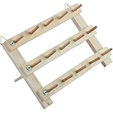 Amazon.com: NW 60-Spools Wooden Thread Holder Sewing and Embroidery ...