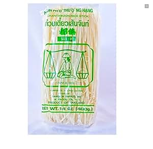 Amazon.com : Thai Premium Natural BKM Chantaboon Rice Stick Noodles ...
