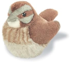 Amazon.com: Song Sparrow - Audubon Plush Bird (Authentic Bird Sound ...