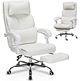 Amazon.com: High Back Office Chair with Foot Rest, Reclining Desk ...