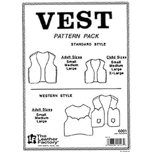 Amazon.com: Tandy Leather Vest Pattern Pack 6001-00