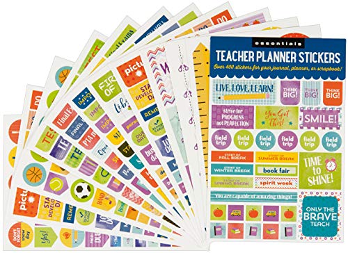 Amazon.com: Essentials Teacher Planner Stickers (Set of 400 Stickers ...