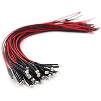 Amazon.com: Evemodel 20pcs Pre Wired 1.8mm Warm White Led Lamp Light ...