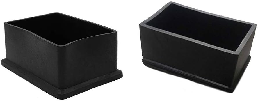 Flyshop 8Pcs Rectangle Chair Leg Caps 1-9/16" X 2-3/8", 40 X 60mm PVC ...