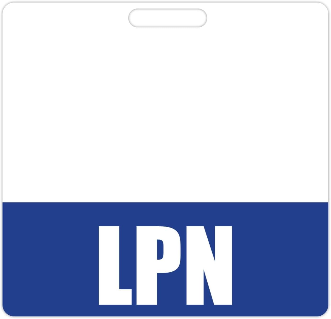 Amazon.com : LPN Badge Buddy (Blue) - Horizontal Heavy Duty Badge Tags ...