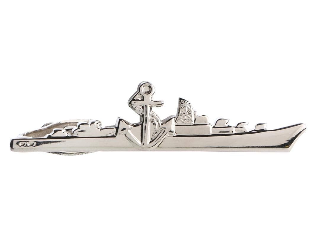 Buy TRIPIN Silver Ship Shape TIE PIN for Men in A Gift Box ...