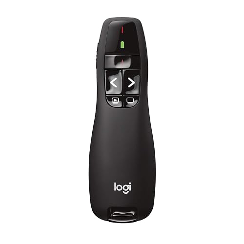 Logitech Wireless Presenter R400, PowerPoint Clicker with Laser Pointer ...