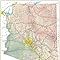 Arizona Milepost Map: Interstate, U.S., & State Highways Gloss ...