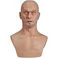 Amazon.com: QIAOYIQIAO Charles Silicone Realistic Old Man Face Lifelike ...