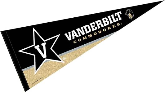 Amazon.com : College Flags & Banners Co. Vanderbilt Pennant Full Size ...