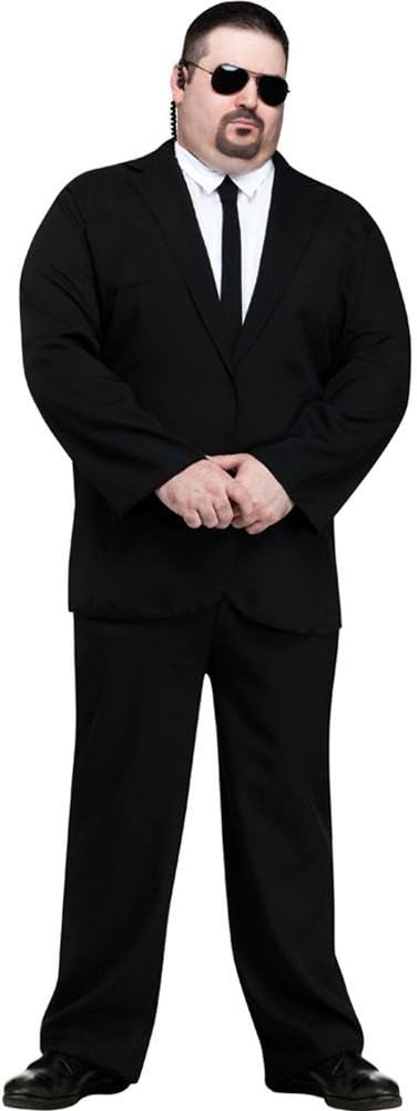 Men In Black Secret Service Black Suit Costume Adult Plus Size: Amazon ...