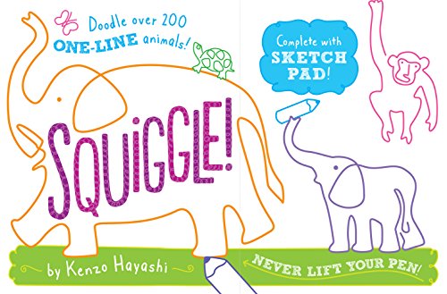 Squiggle!: Doodle Over 200 One-Line Animals!: Hayashi, Kenzo ...
