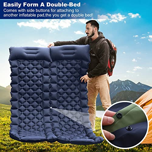 Inflatable Camping Mattress SYOURSELF Camping Sleeping Pad - Inflatable ...