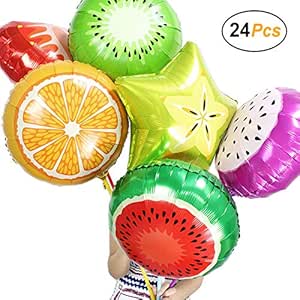Amazon.com: Simple polymer 18" Fruit Balloons Foil Balloons Mylar ...