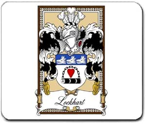 Amazon.com : Lockhart Family Crest Coat of Arms Mouse Pad : Office Products