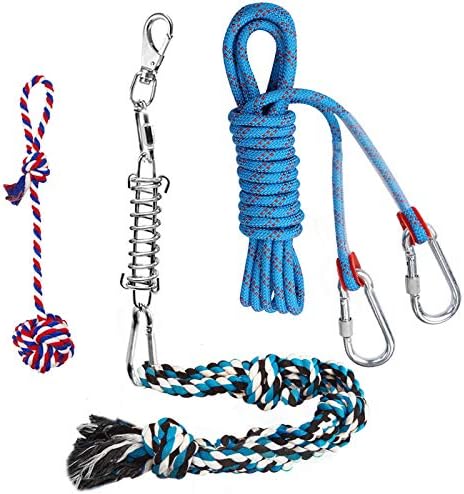 Spring Pole Dog Rope Toys with a Big Spring Pole Kit, 2 Different ...