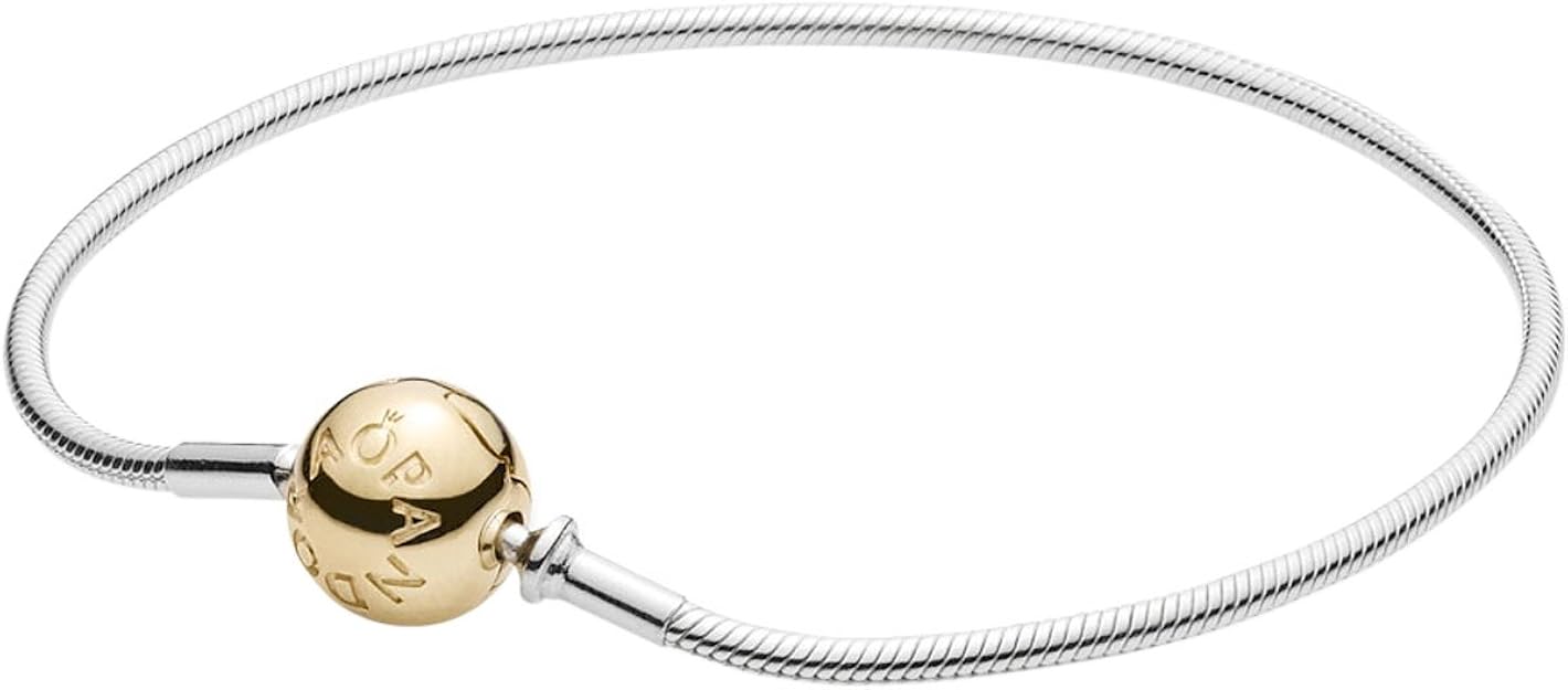 Pandora Damen-Armband Essence 585 Bicolor 19.0 cm - 596003-19: Amazon ...