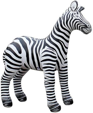 Jet Creations 56"Lx 24"W x 60"H inches Inflatable Zebra,In The Zoo ...
