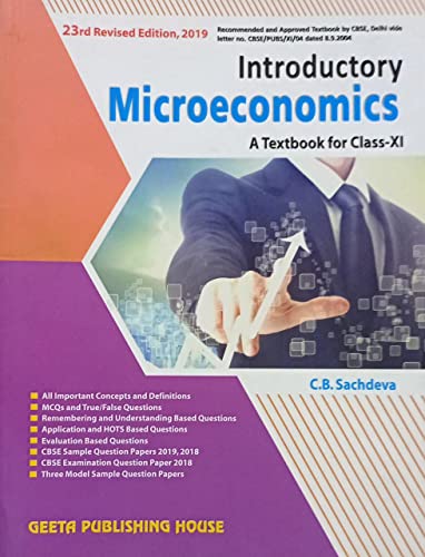 Amazon.in: Buy Introductory Microeconomics Class 11 By CB Sachdeva ...