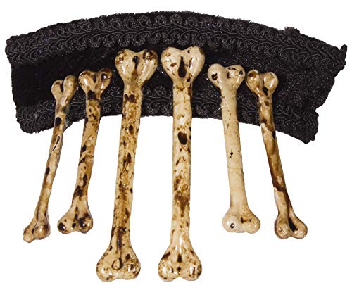 Voodoo Bones and Skull Mini Top Hat Headband and Choker Set | Pricepulse