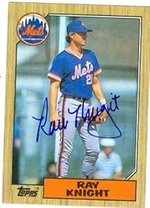 Ray Knight autographed baseball card (New York Mets) 1987 Topps #488 at ...