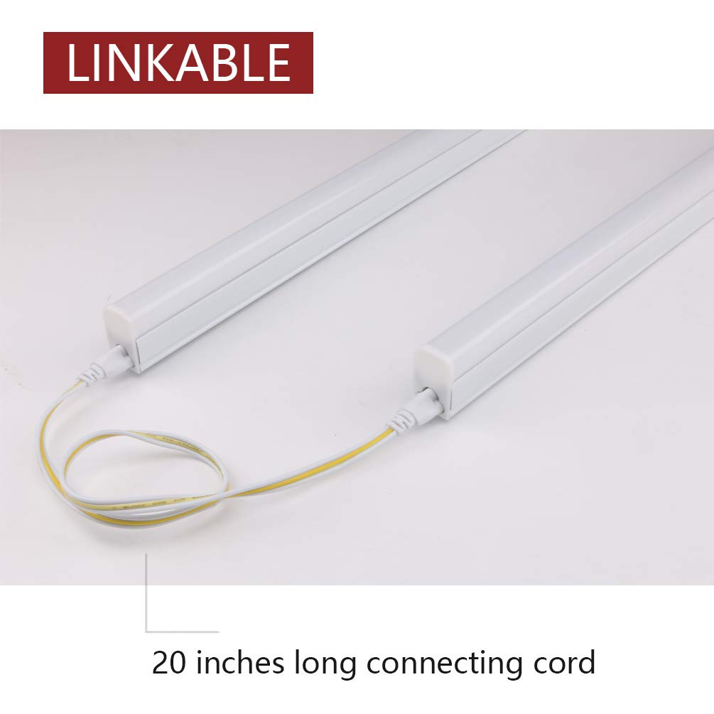 (Pack of 8) Kihung Under Cabinet Light 2ft, 10W, 1100lm, 4000K ...