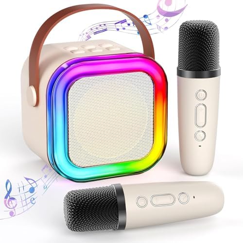 Cangm Mini Karaoke Machine for Kids Adults, Portable Bluetooth Mini ...