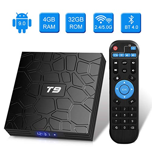 Android 9.0 TV BOX, Android Box con telecomando,Turewell T9 RK3318 Quad ...