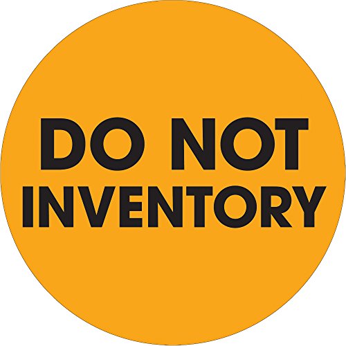 Amazon.com: "Do Not Inventory" Labels/Stickers, 2" Circle, Fluorescent ...