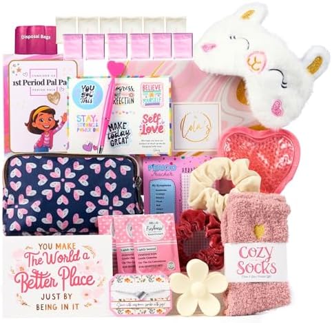 Mark and Lola’s First Period Pal Pack Gift Box | First Period Kit for ...